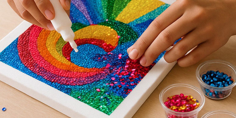 Dazzling DIY Rhinestone Dorm Wall Art for Instant Glam | Sparkles